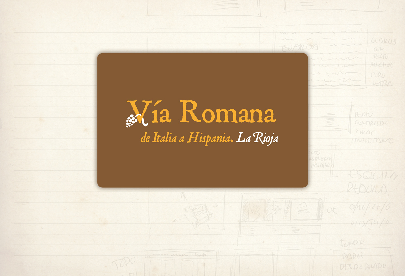 Logotipo Vía Romana | Roberto Nalda. Estudio de diseño y creación gráfica